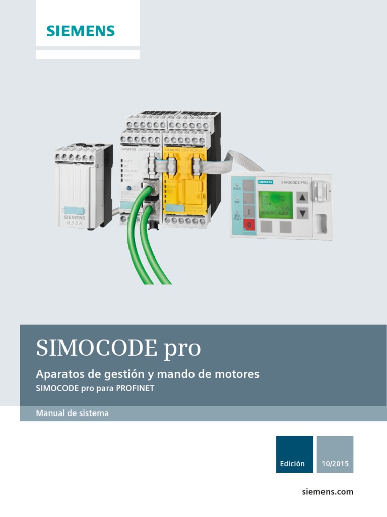 Manual Simocode Pro Profinet Es-Mx | PDF | Ingenieria Eléctrica ...
