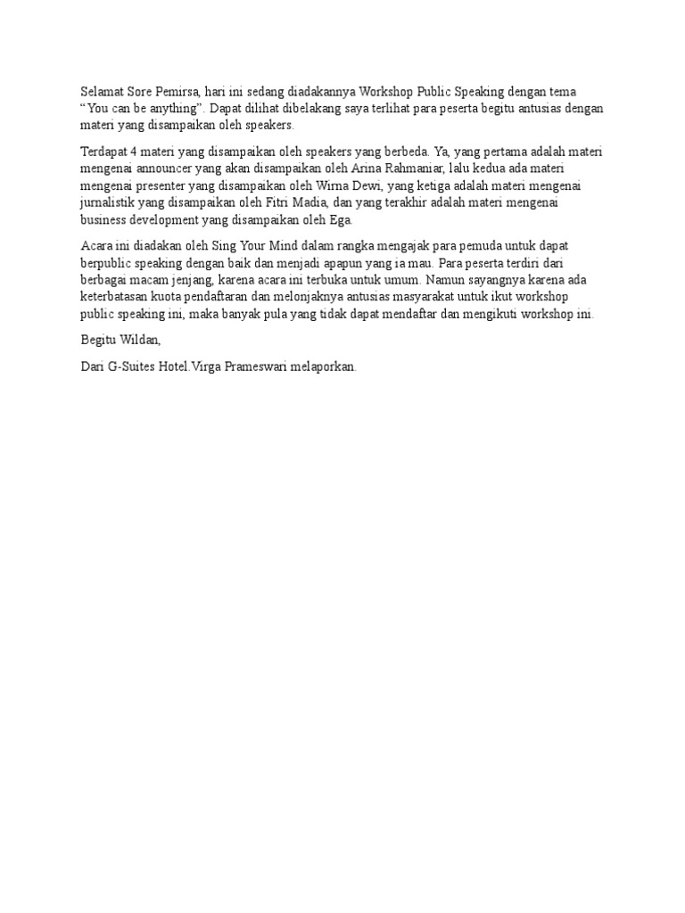 Script Jurnalistik | PDF | Karier & Perkembangan | Bisnis