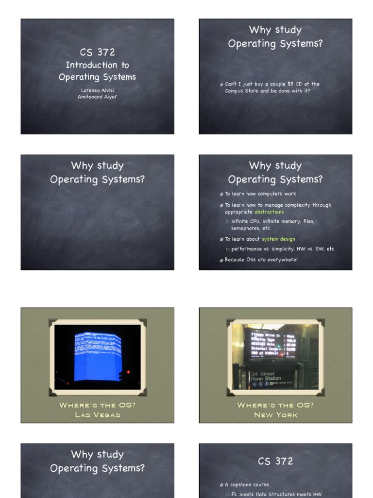 Lecture00 PDF | PDF | Operating System | Computer Engineering
