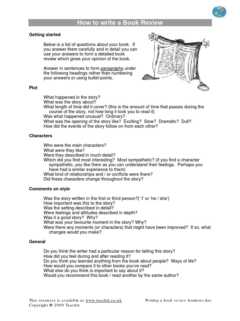 Book Review Template | PDF | Books