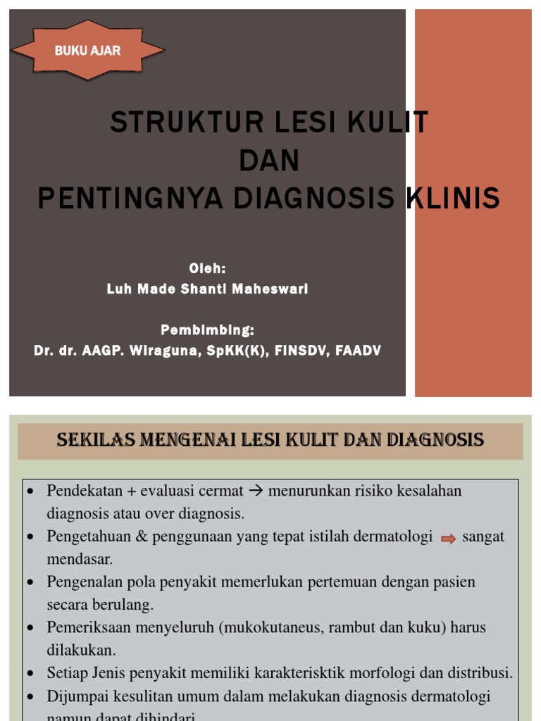 Struktur Lesi Kulit DLL | PDF