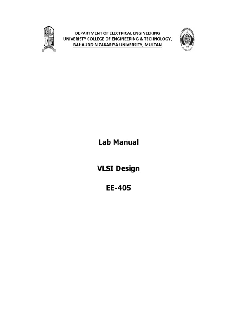 VLSI Design Lab Manual for SPICE | PDF | Cmos | Mosfet