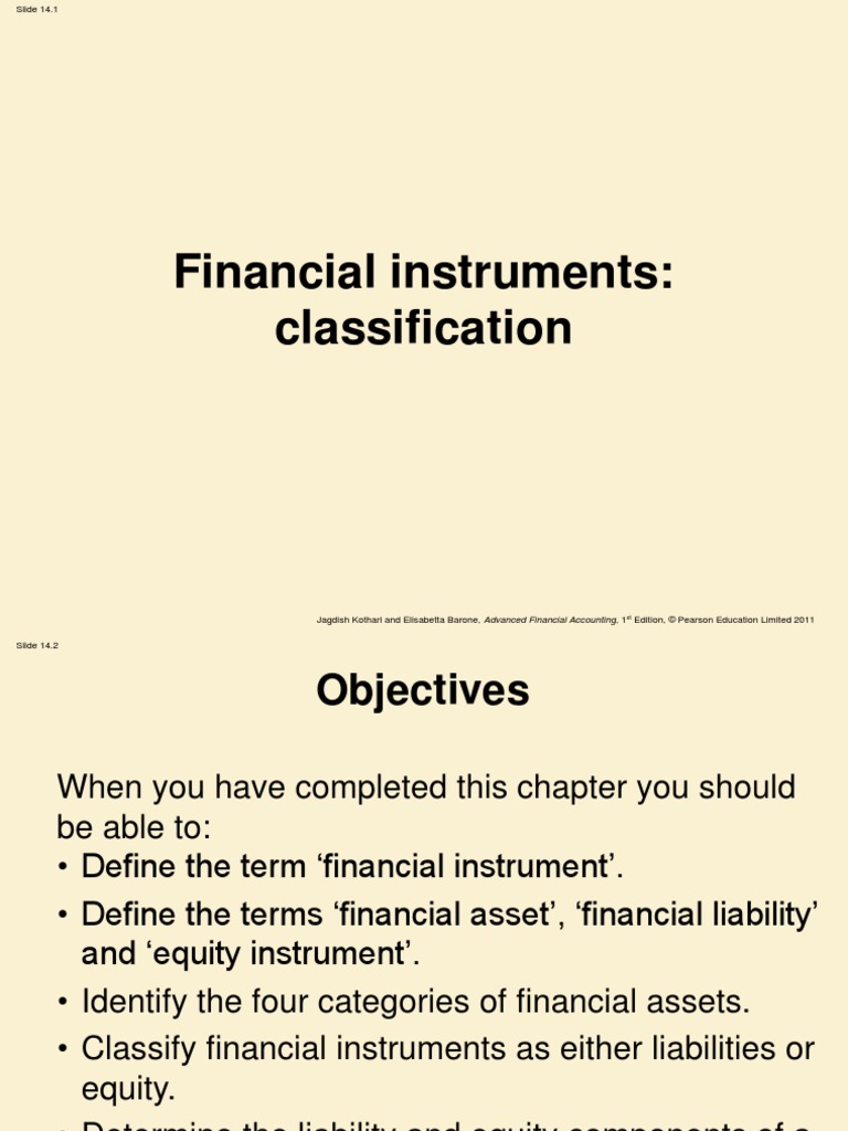 Financial Instrument Classification | Download Free PDF | Derivative ...