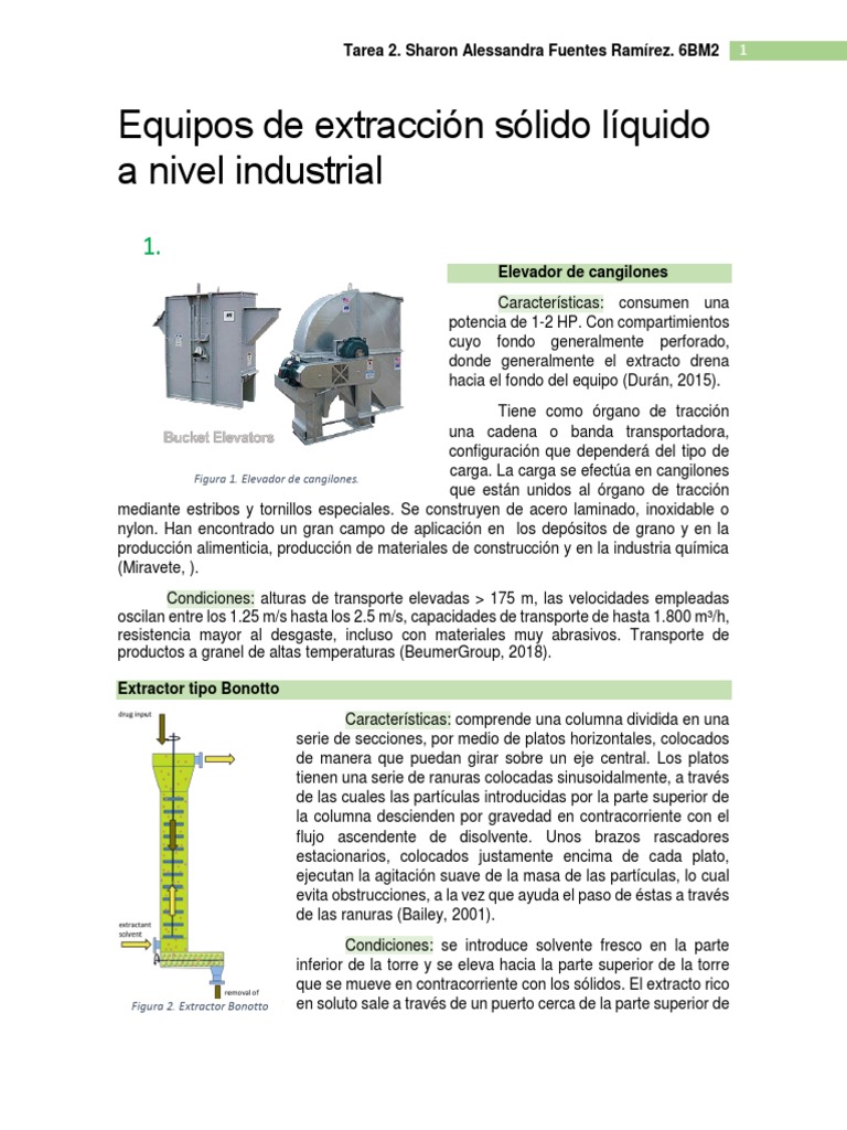 Equipos de Extracción Sólido-Líquido Industrial | PDF | Aguas ...