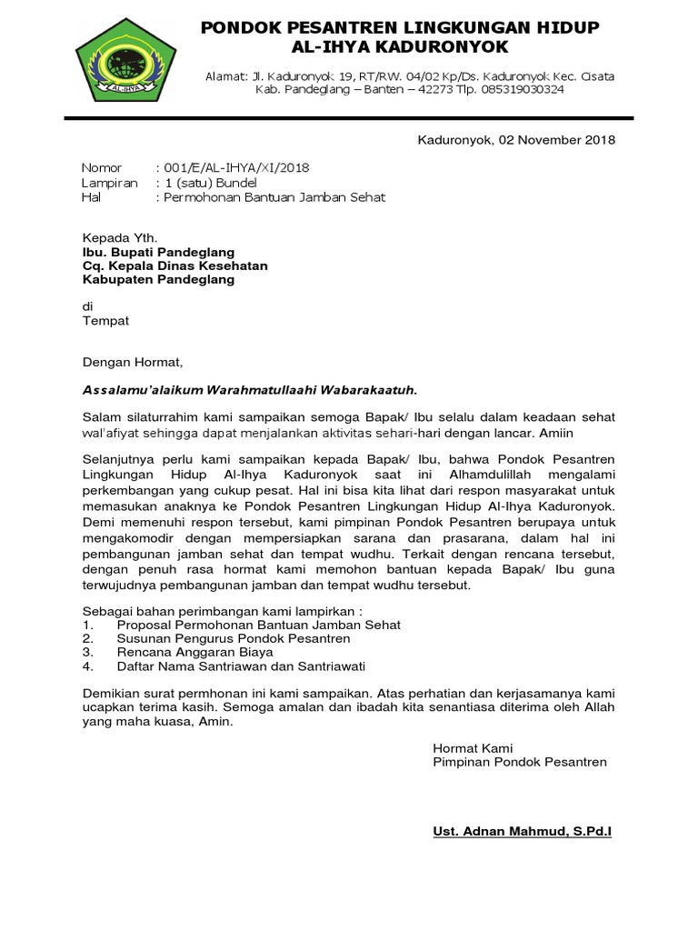 Proposal Jamban Sehat | PDF