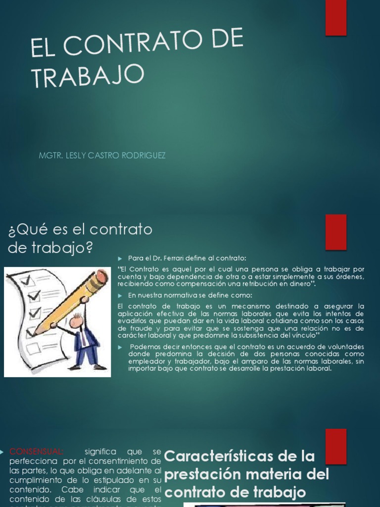 CLASE-05 Contratos Laboral | PDF | Derecho laboral | Economias