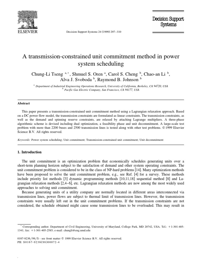 Commitment PDF | PDF | Mathematical Optimization | Linear Programming