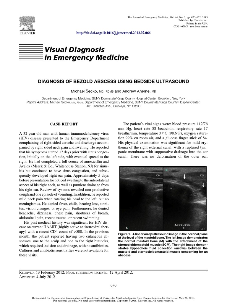 Case Bezold Abscess | PDF | Human Head And Neck | Health Sciences