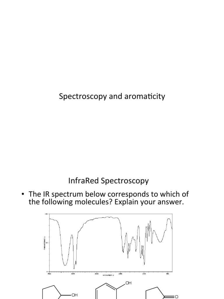 C7H8O IR Spectrum Analysis | PDF | Nuclear Magnetic Resonance ...