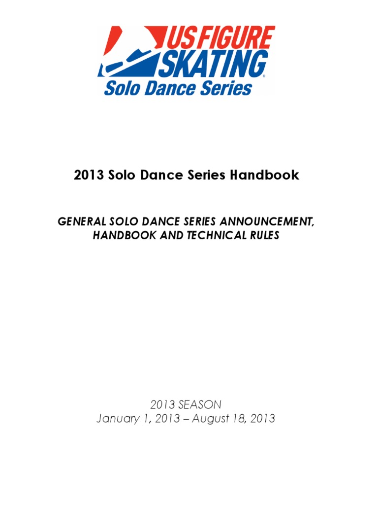 Solo Dance Series Ice Skating | PDF | Skating | Ice Sports