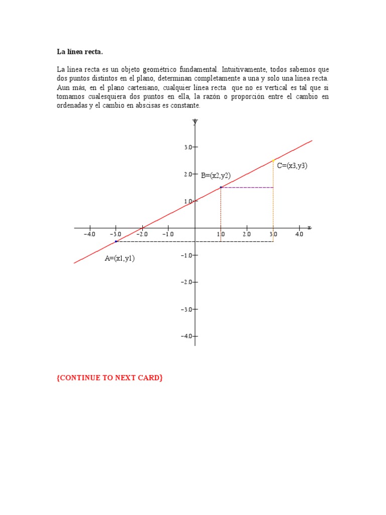 Conceptos de Línea Recta en Geometría | PDF | Línea (geometría ...
