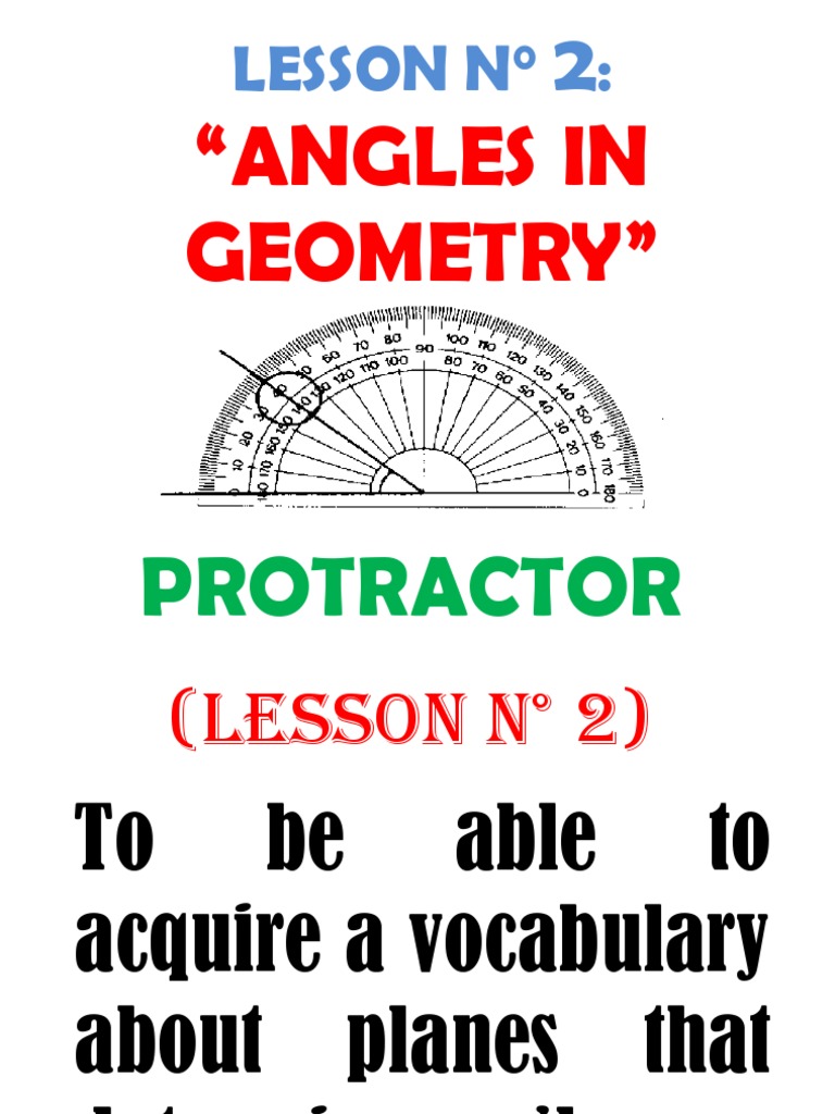 "Angles in Geometry": Lesson N° | PDF