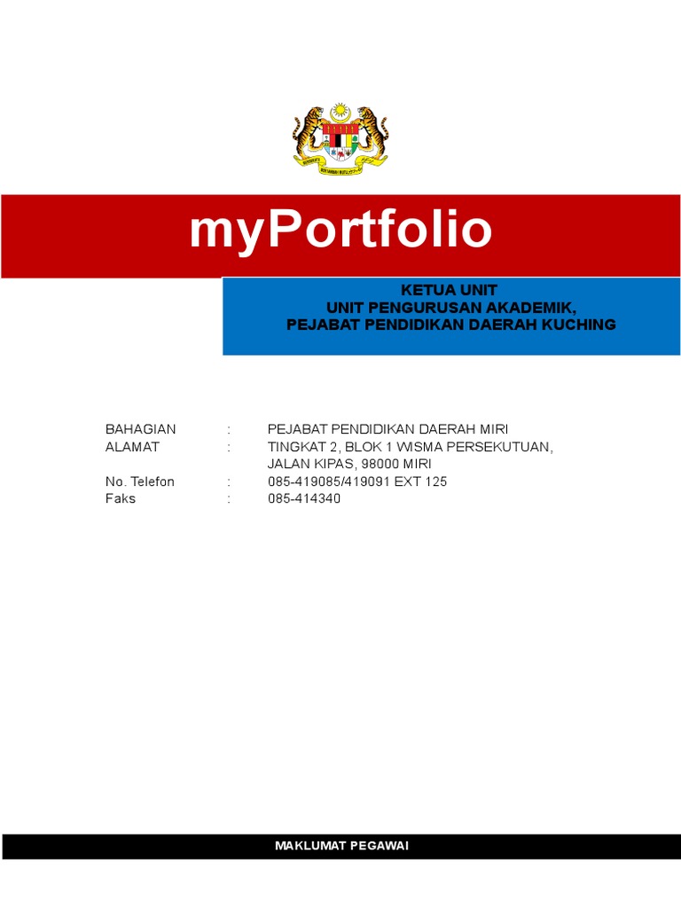 Myportfolio Upa PPD Miri | PDF