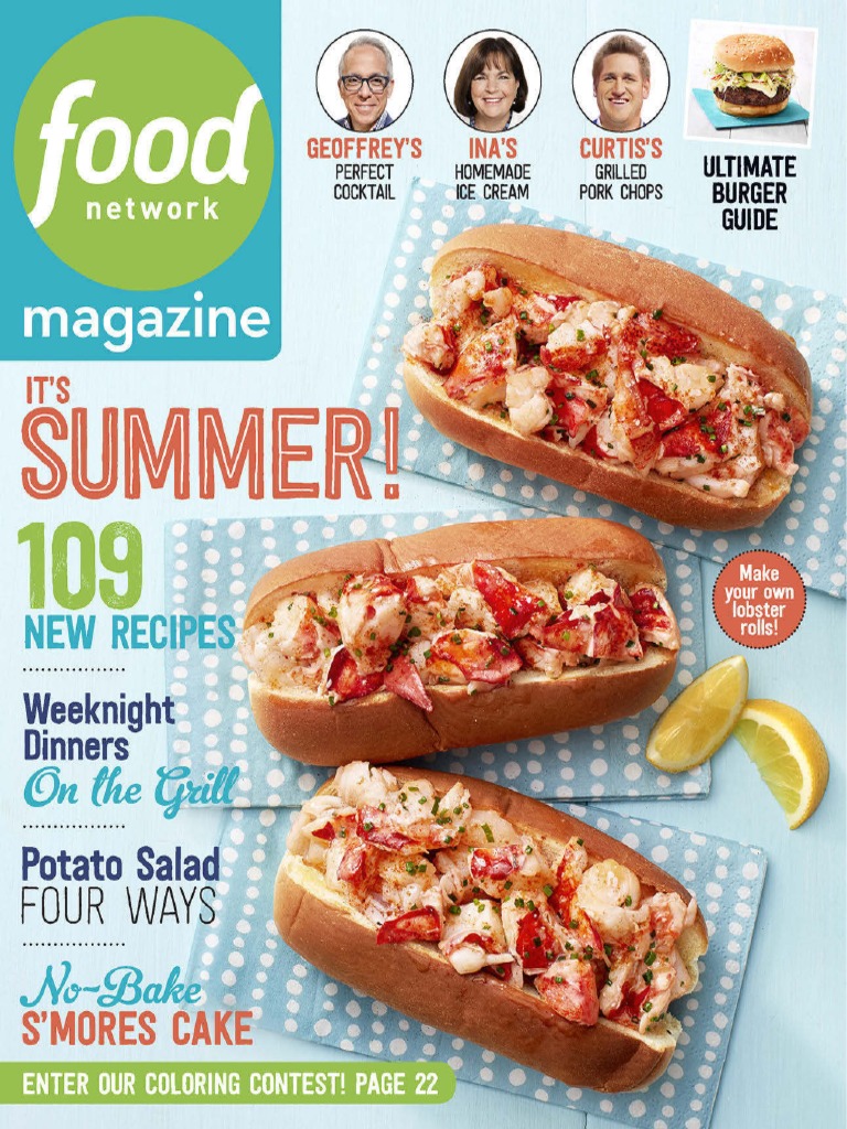Food Network Magazine - June 2017 | PDF | Salad | Hamburgers