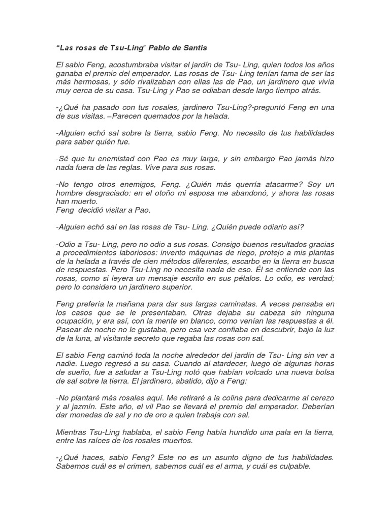 Cuento Pablo DE Santis | PDF