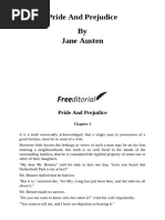 Pride & Prejudice - 2005 Movie Script | PDF | Jane Austen | Adaptations Of Works