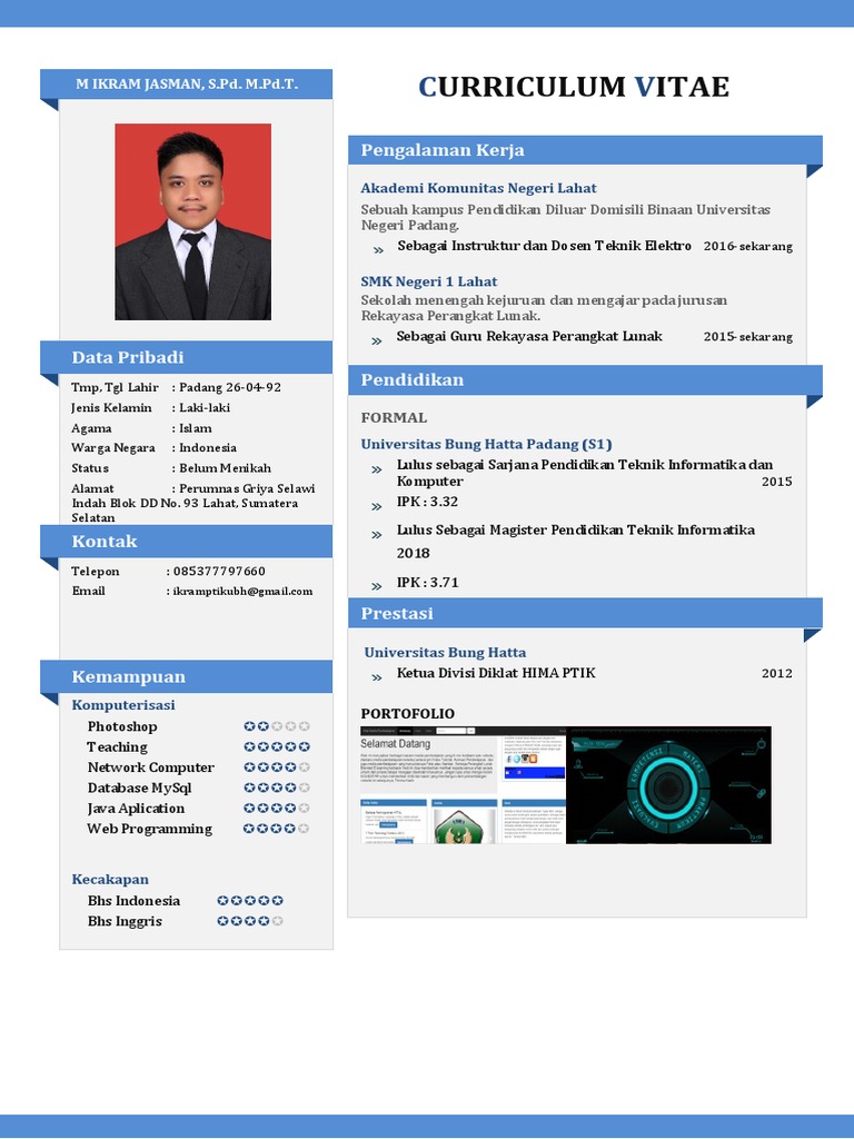 Biodata Ikram Jasman, TKI Taiwan | PDF