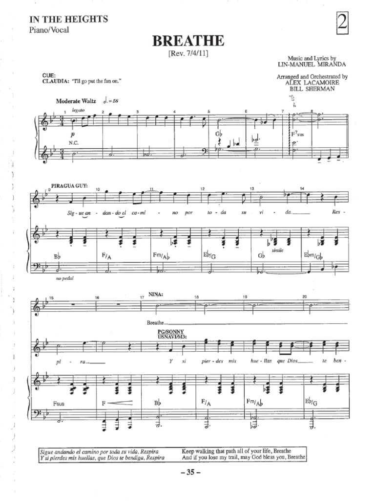 Breathe Sheet Music PDF | PDF