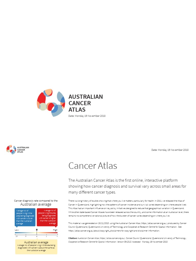 National Cancer Atlas | PDF | Australia | Cancer