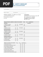 Barricade Procedure Checklist Inspection Free Template | PDF | Crane ...