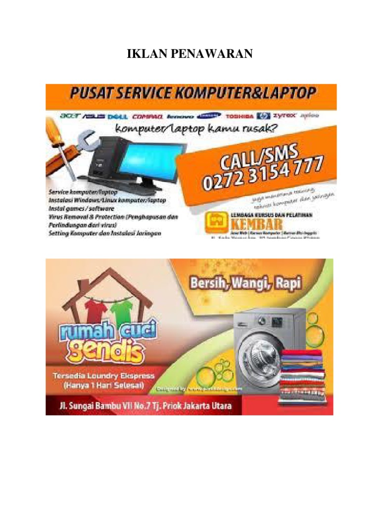 Iklan Penawaran | PDF