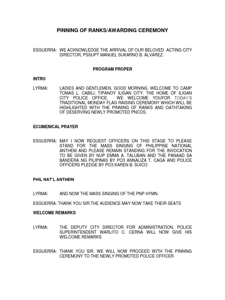 PINNING OF RANKS For Edit by Admin | PDF