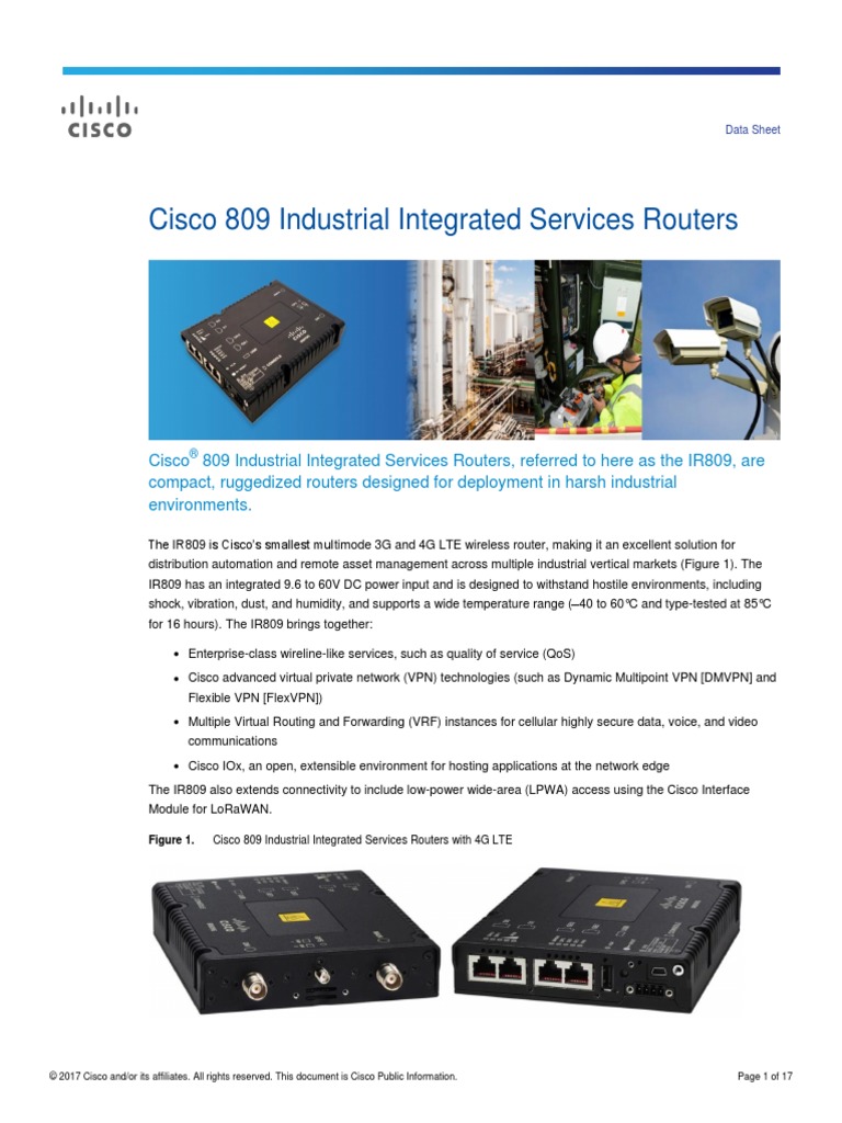 Cisco 809 | PDF | Computer Network | I Pv6