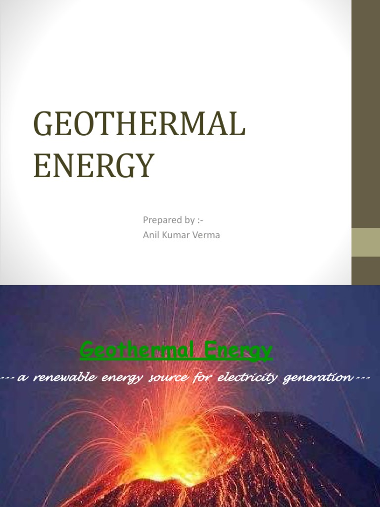 Geothermal PPT For Presentation) | PDF | Geothermal Energy | Power Station