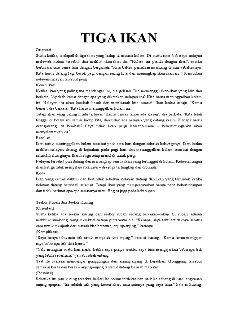 Teks Fabel | PDF