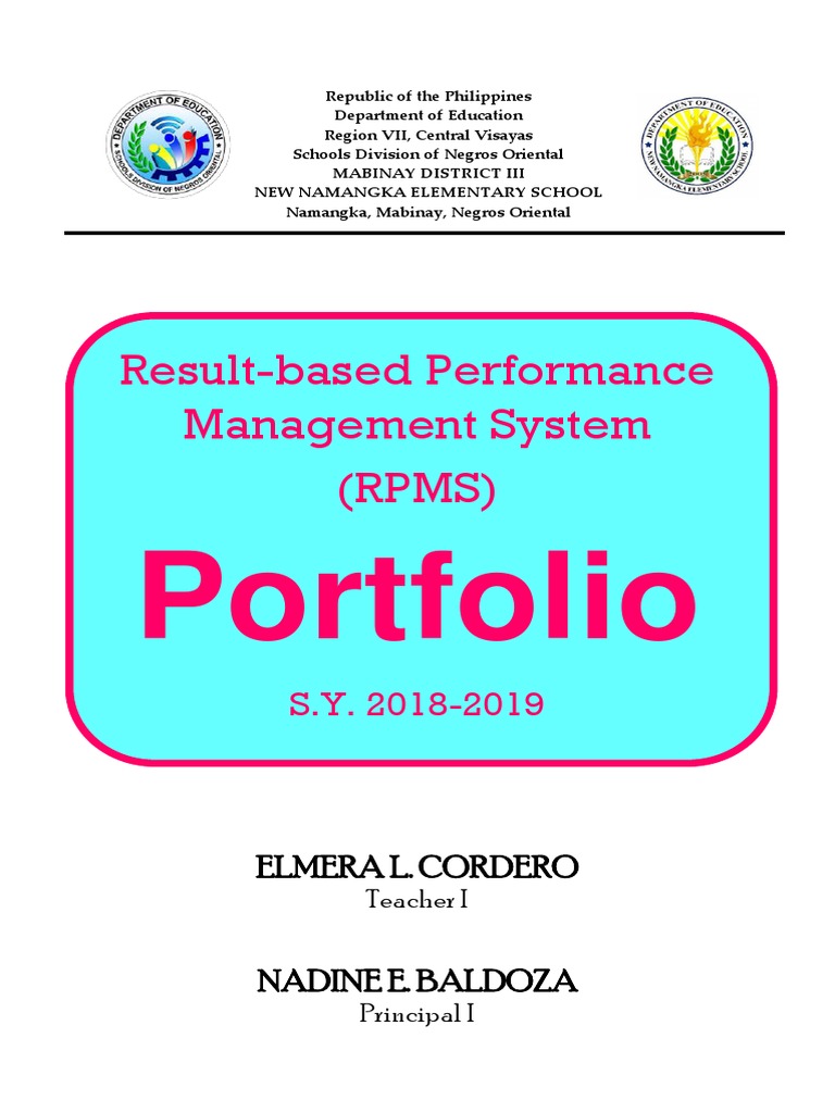 Result-Based Performance Management System (RPMS) : Portfolio | PDF ...