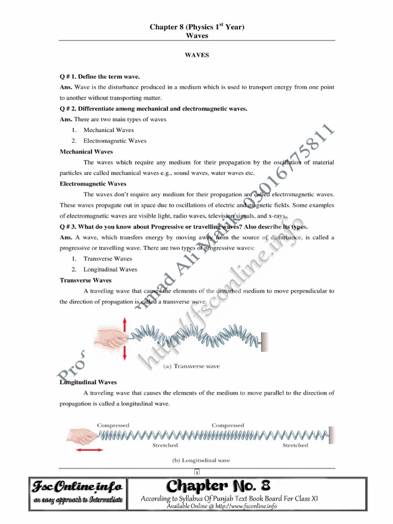 FSC .1 Physics Chapter 8 PDF | PDF