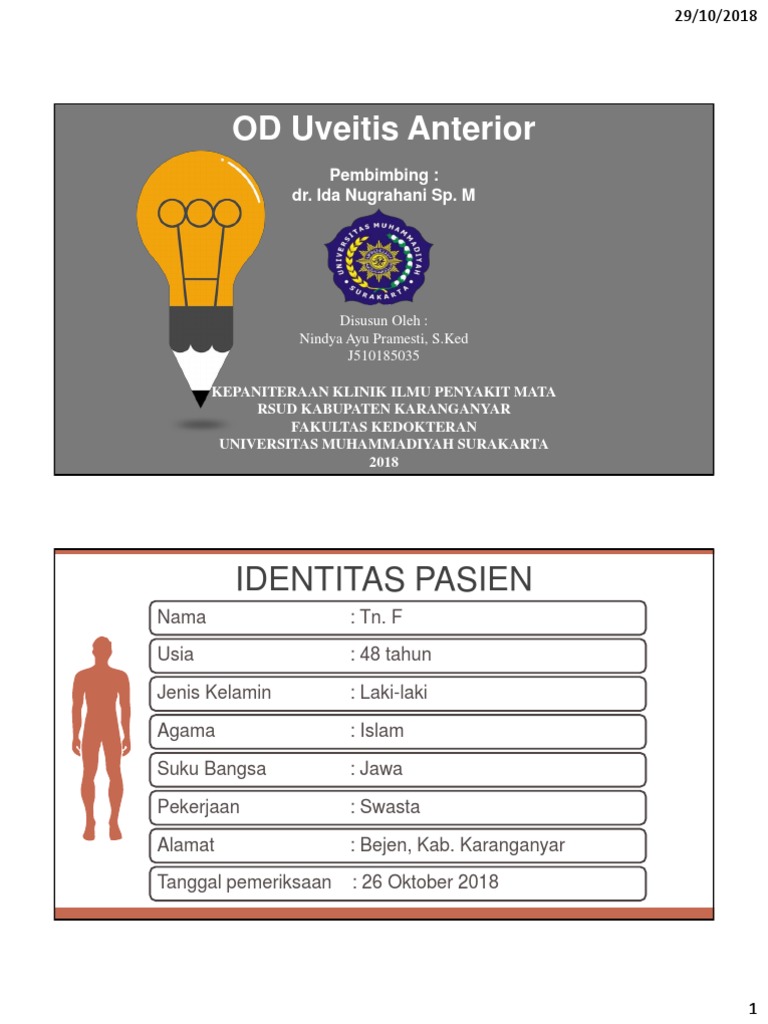 Uveitis Anterior pada Pasien 48 Tahun | PDF