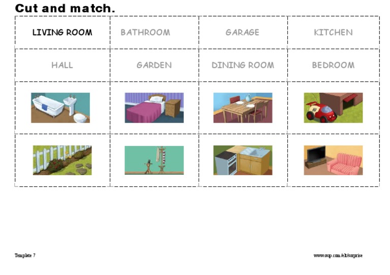 Home Vocabulary Matching Game | PDF