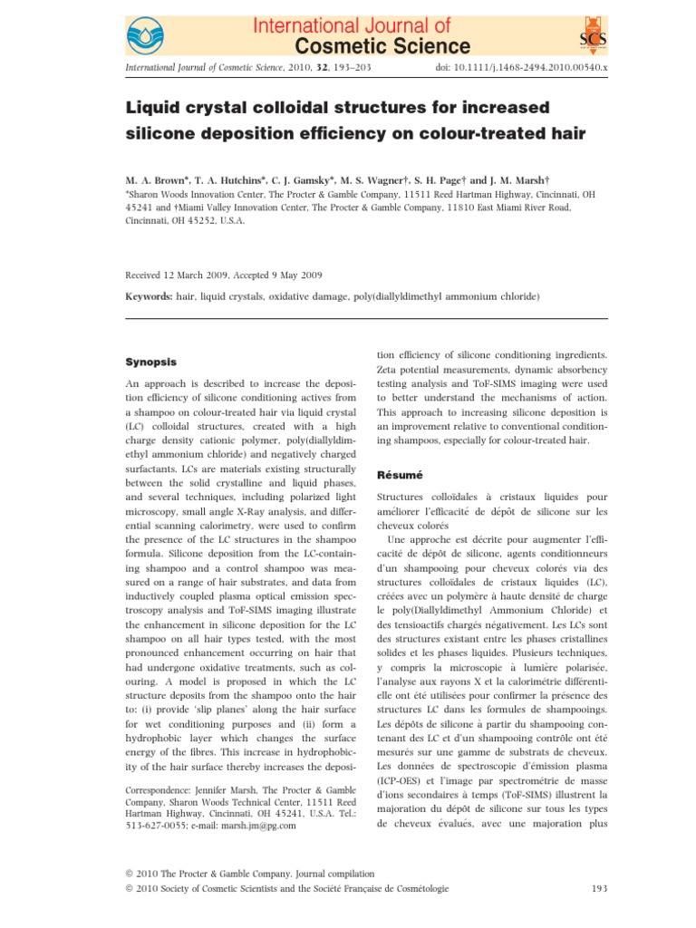 Liquid Crystal Colloidal Structures For Increased | PDF | Surfactant ...