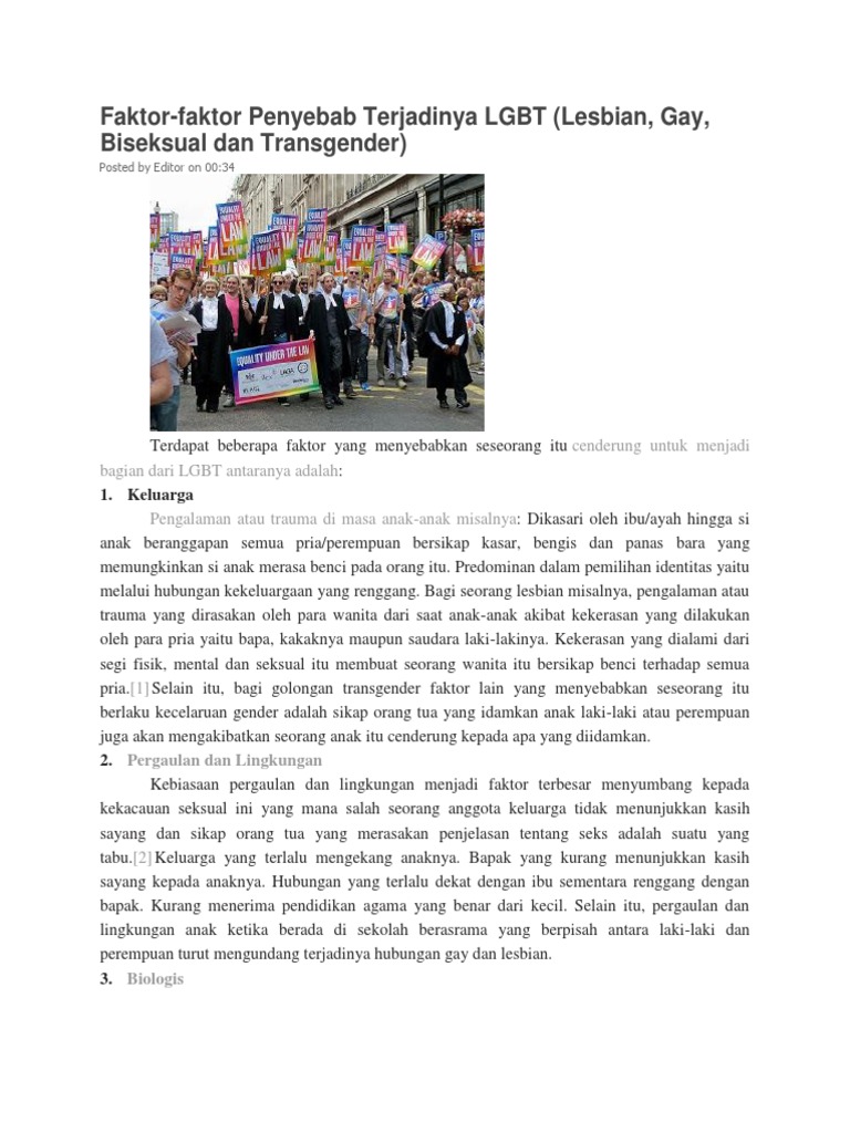 Faktor Faktor Yang Mempengaruhi LGBT | PDF