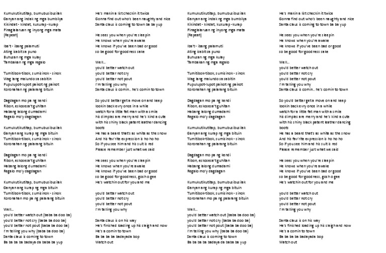 Kumu Kuti Kuti Tap | PDF