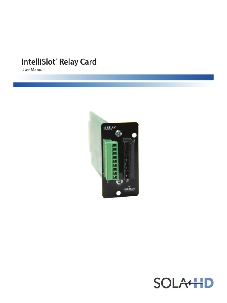 Intellislot Relay Card: User Manual | Download Free PDF ...