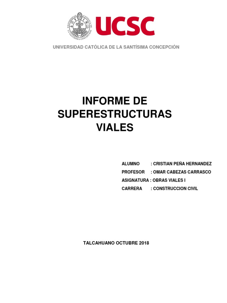 Informe de Super Estructuras | Descargar gratis PDF | Calle | Puente