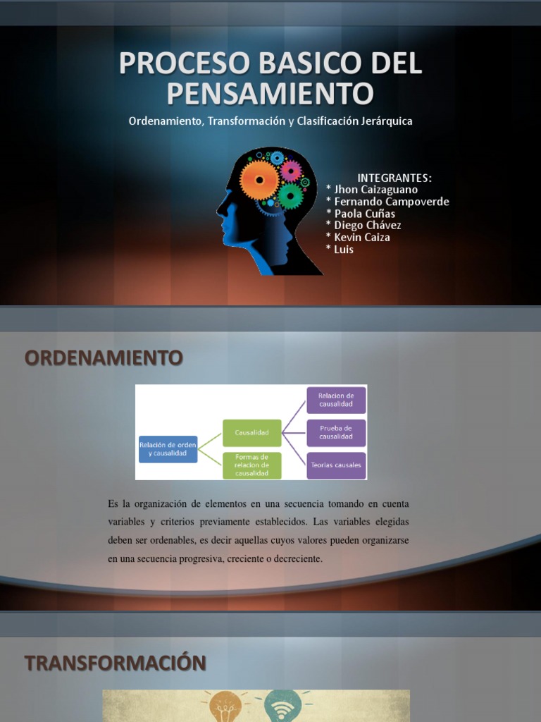 Procesos Basicos Del Pensamiento | PDF