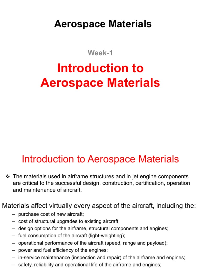Aerospace Materials | PDF | Deformation (Engineering) | Ductility