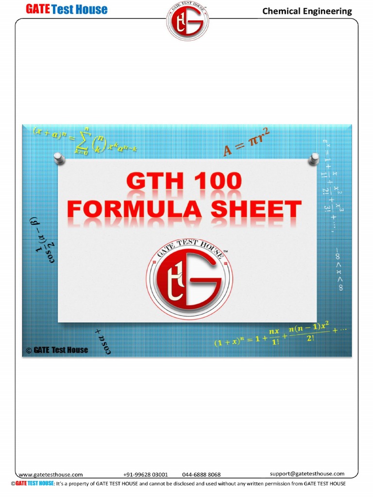 Gate Formulas PDF | PDF