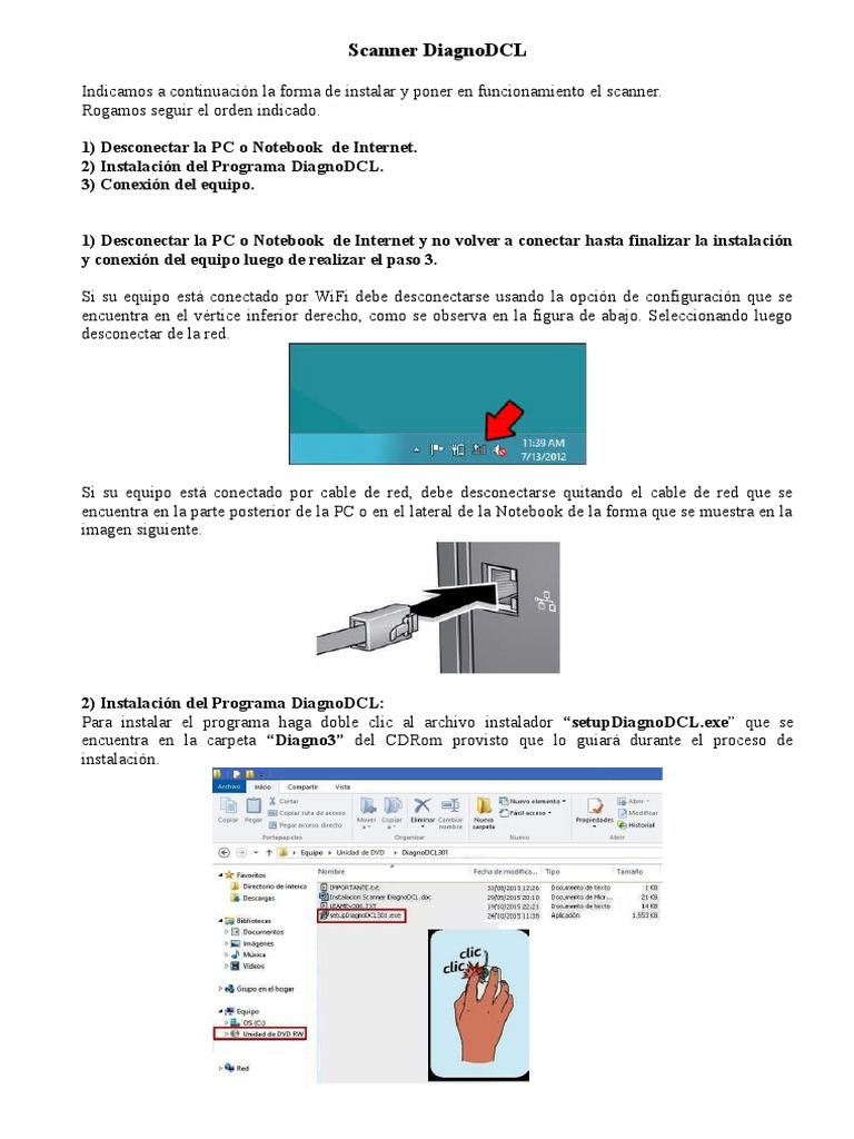 Instalacion de DiagnoDCL | PDF | Archivo de computadora | Point and Click