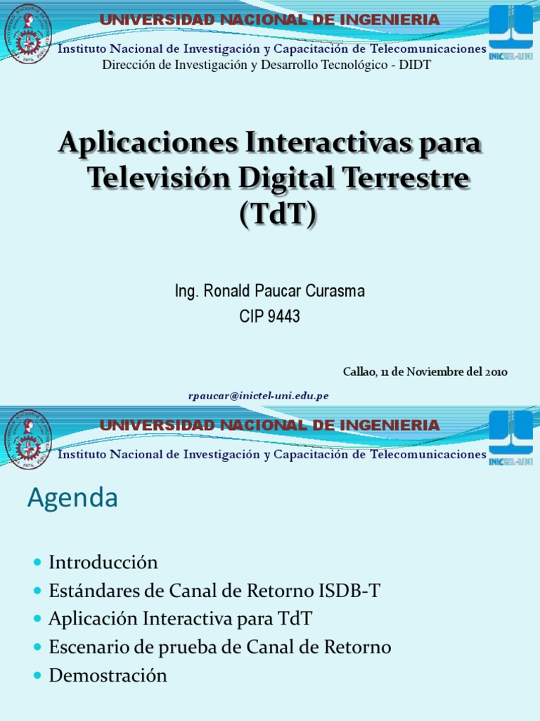 Aplicaciones Interactivas para Televisión Digital | Descargar gratis PDF | Televisión digital ...