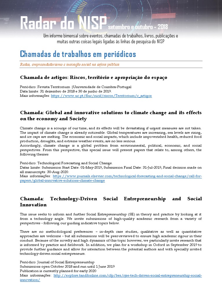 Radar Do NISP Set-Out 2018 | Download Free PDF | Pragmatism ...