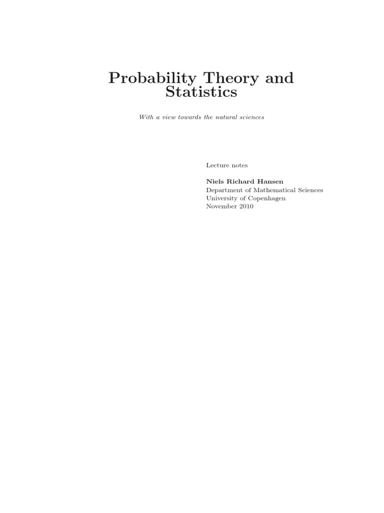 Notes PDF | PDF | Point Mutation | Probability Theory