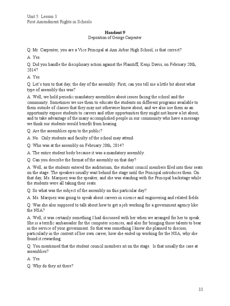 Unit 5 Lesson 3 Reading 2 | PDF | Teachers | Violence