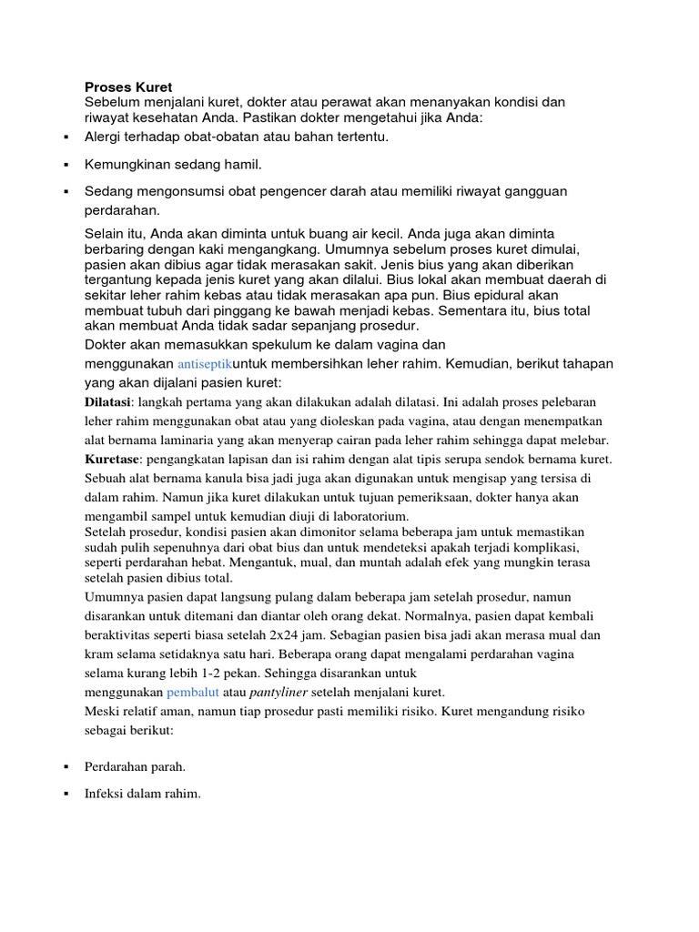 Proses Kuret | PDF
