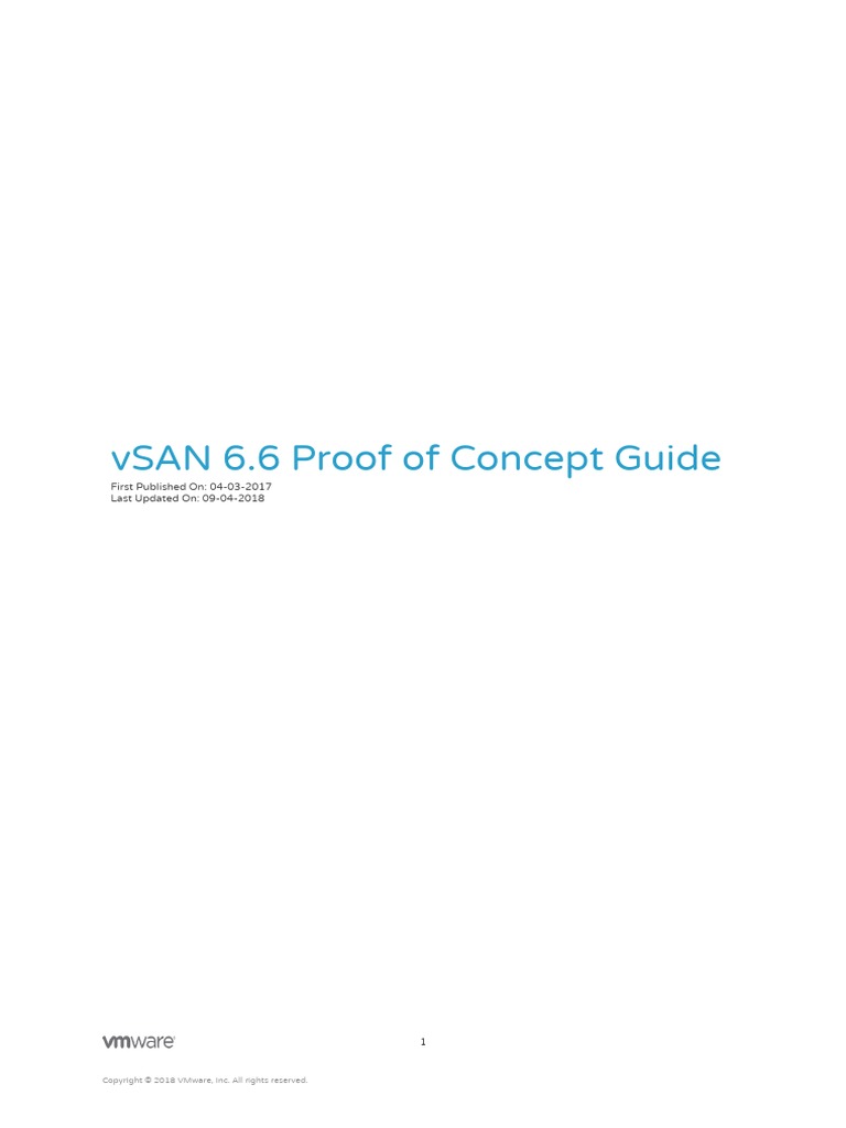 vSAN POC Guide | PDF | Virtual Machine | V Mware
