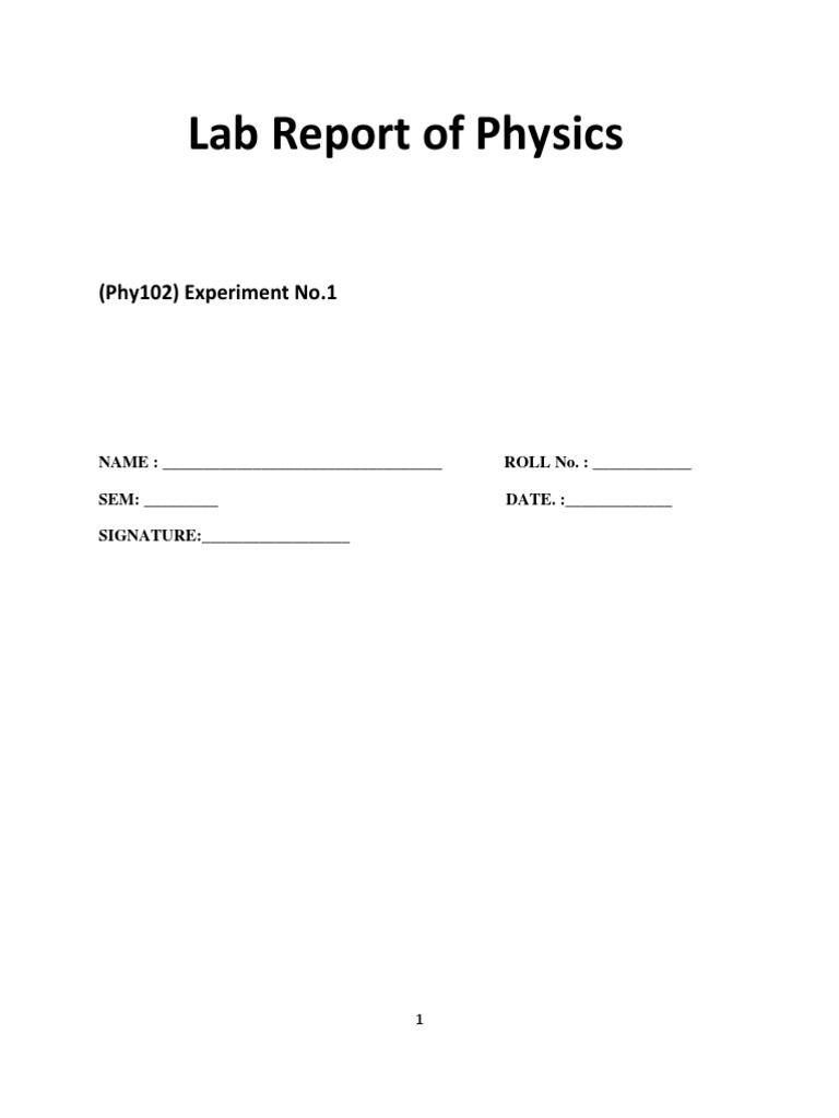 Lab Report of Physics | PDF | Polarization (Waves) | Waves
