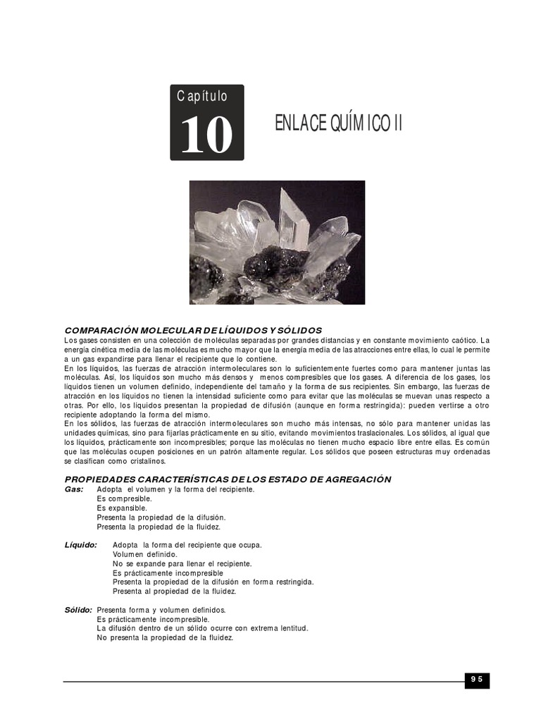 10.-Enlace Quimico Ii PDF | PDF | Fuerza intermolecular | Líquidos 10.-Enlace Quimico Ii PDF | PDF | Fuerza intermolecular | Líquidos